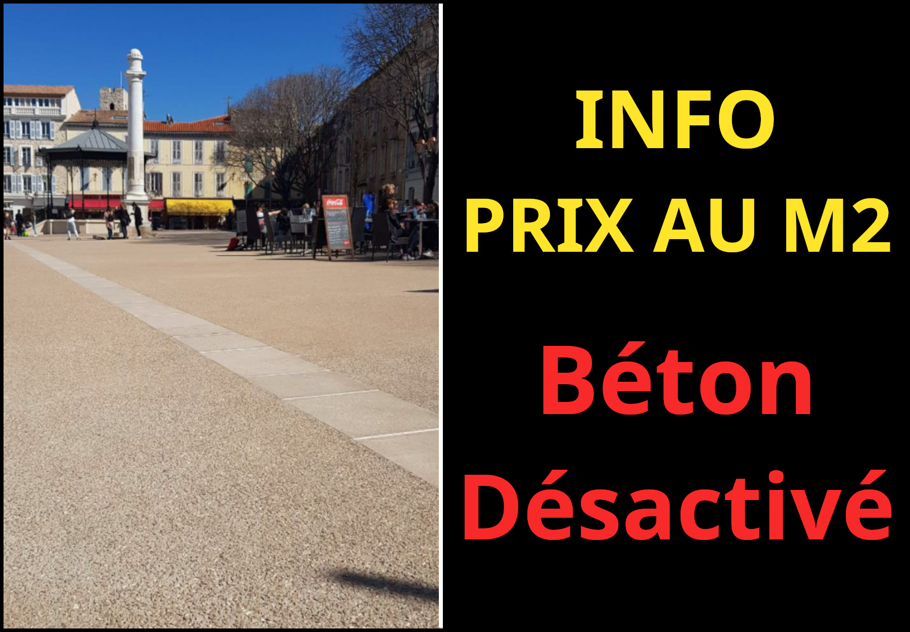 Prix Béton Désactivé au m2 : Tarifs et Conseils pour négocier